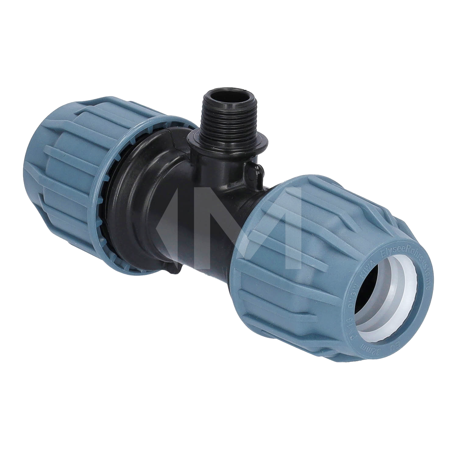 Maitec | PP T-Stück 90° Klemm x AG | 0707151